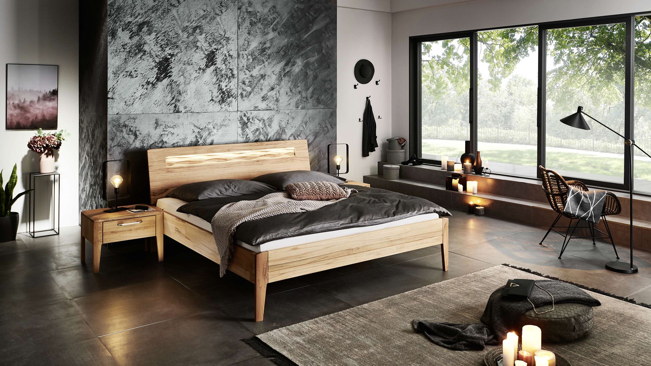 Massivholzbetten unterstützen eine erholsame Nacht